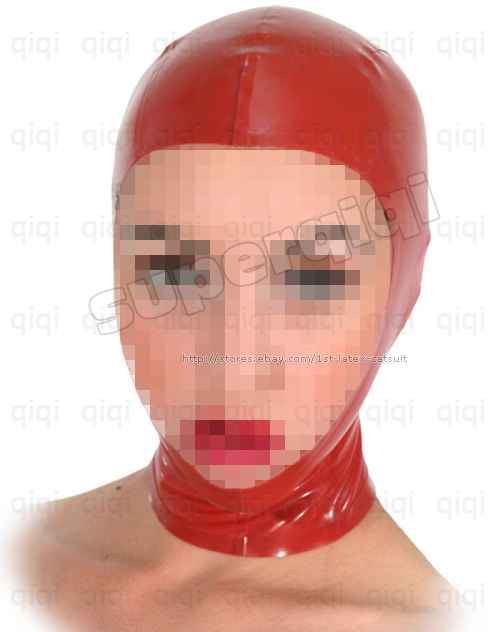 Latex Rubber 08mm Mask Hood Catsuit Costume Suit Black Ebay